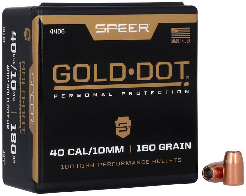 Buy Gold Dot Handgun Component Bullet .400 Ammo 180 | 4406