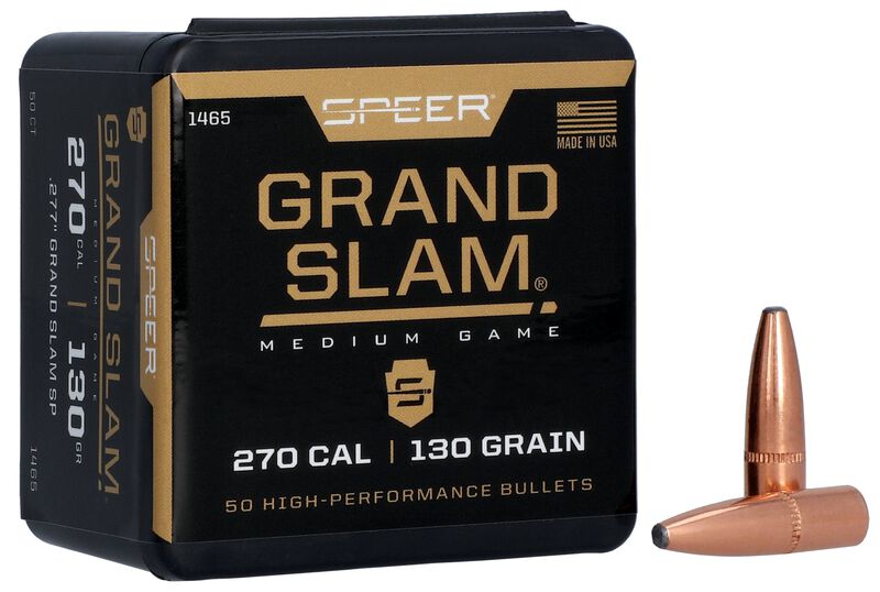 Buy Grand Slam Rifle Bullet, .277, 130 Grain Ammo | Speer