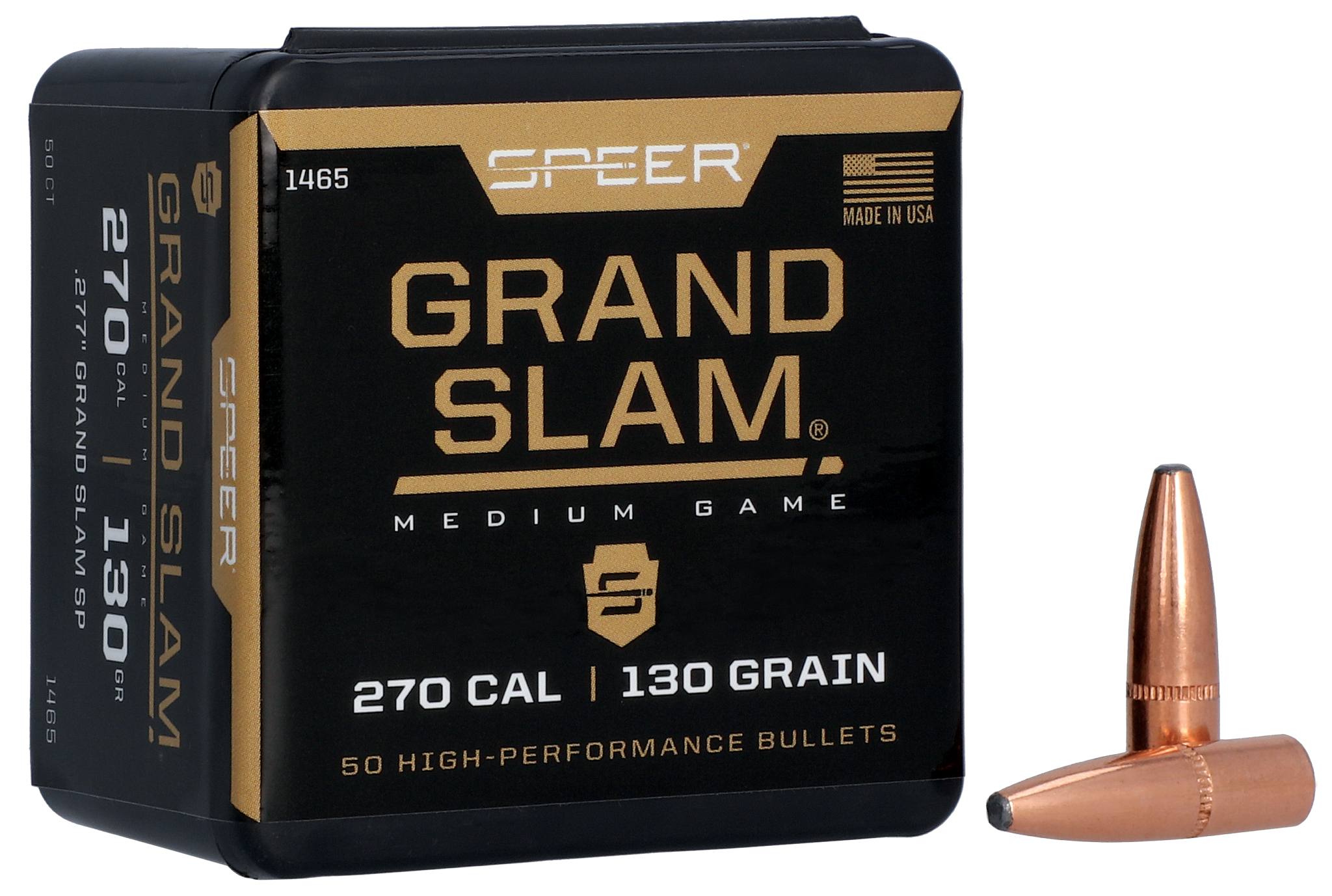Buy Grand Slam Rifle Bullet, .277, 130 Grain | Speer
