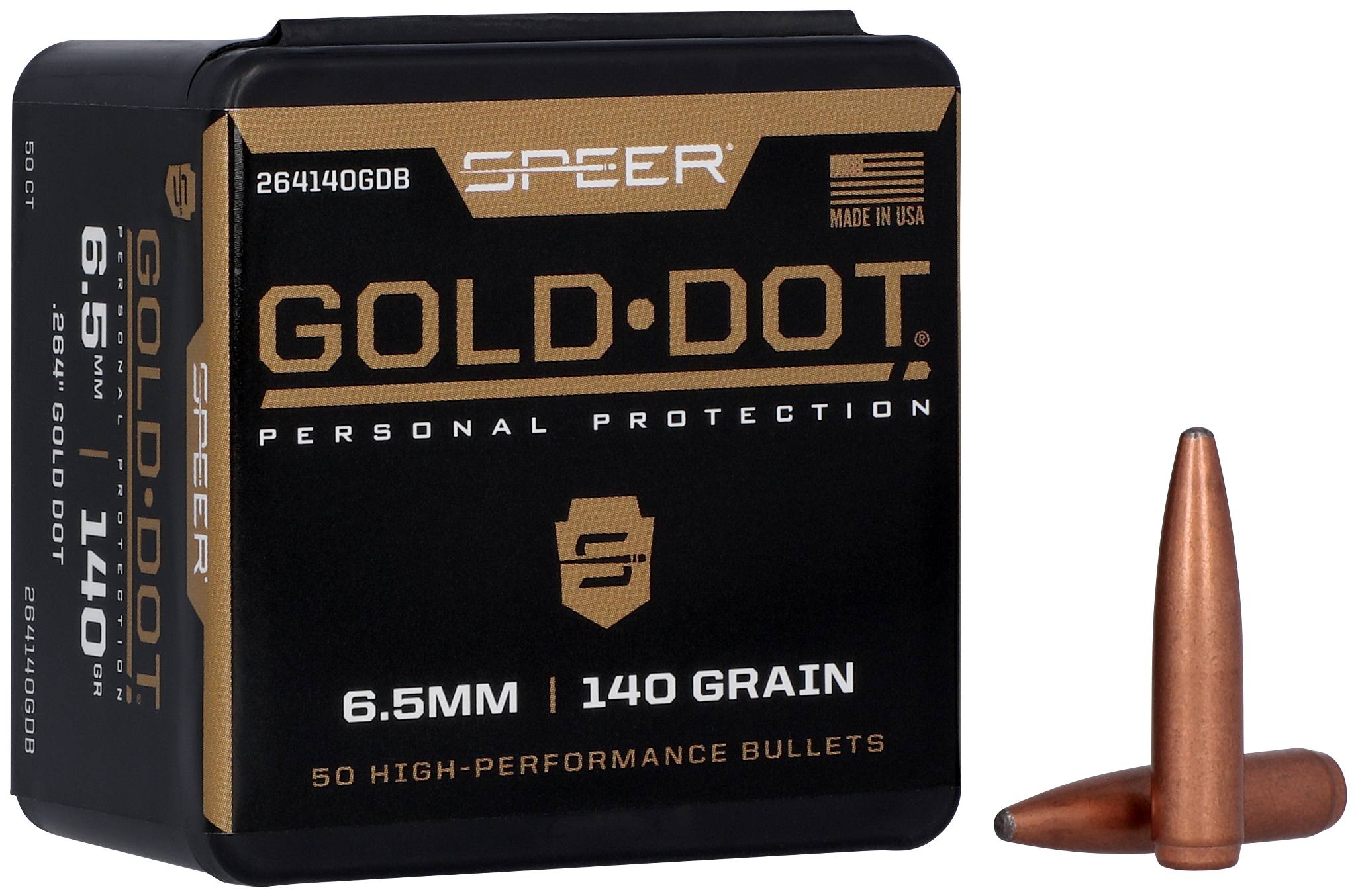 Buy Gold Dot Rifle Component Bullet .264 Ammo 140 | 264140GDB