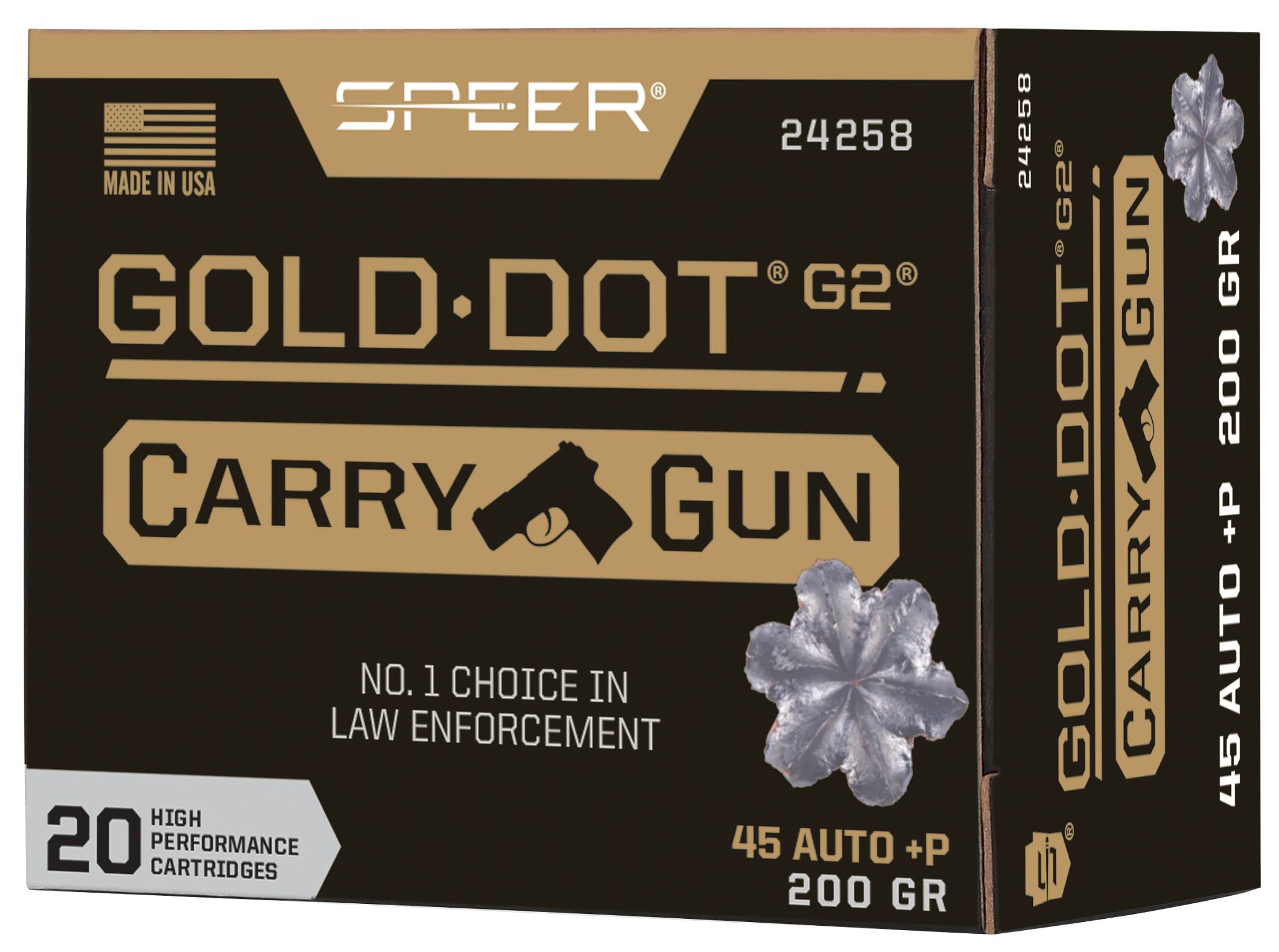 Buy Gold Dot Carry Gun 45 Auto +P Ammo 200 | 24258